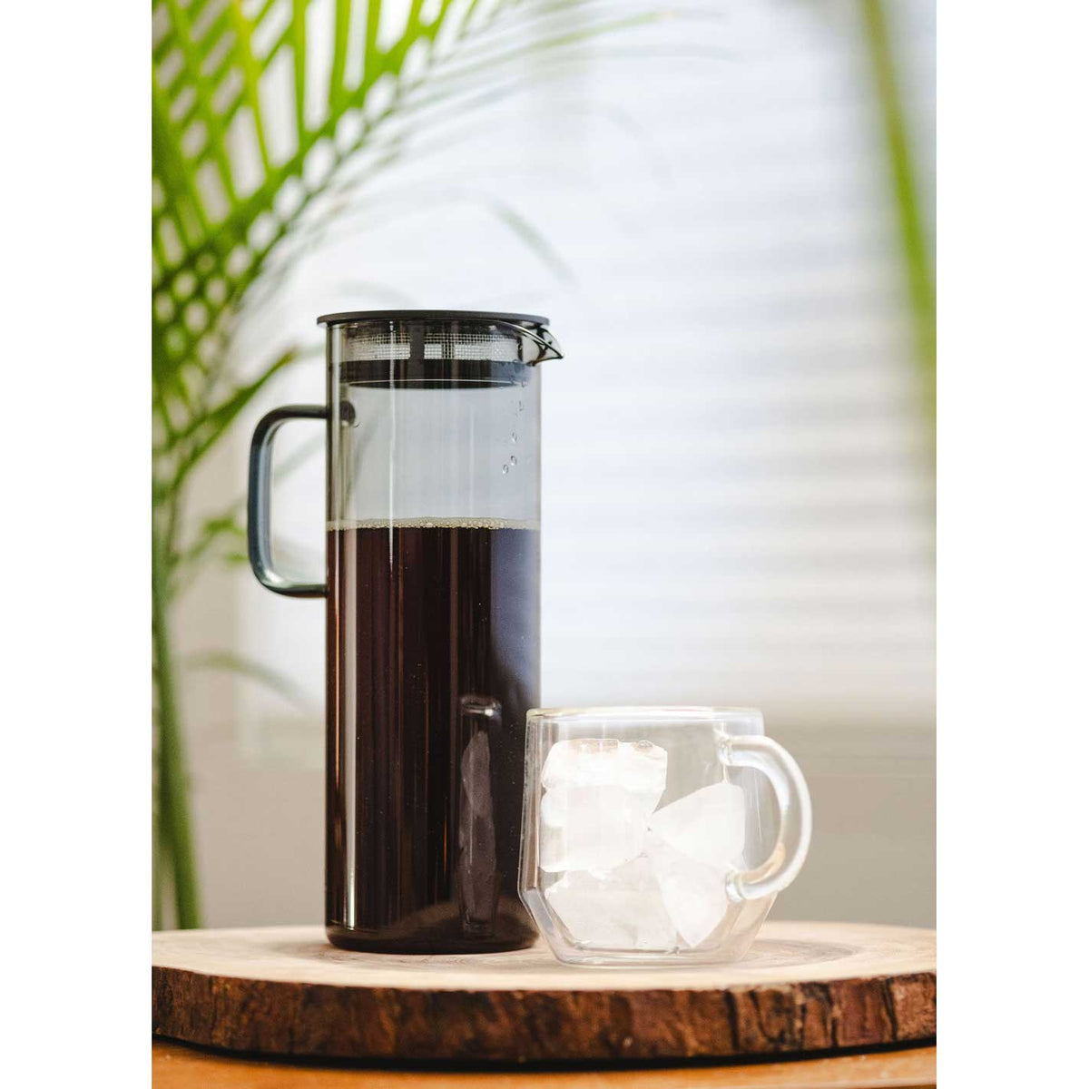 Hario Glass Iced & Cold Brew Tea Pitcher - Gray (27oz/800ml) – TBC
